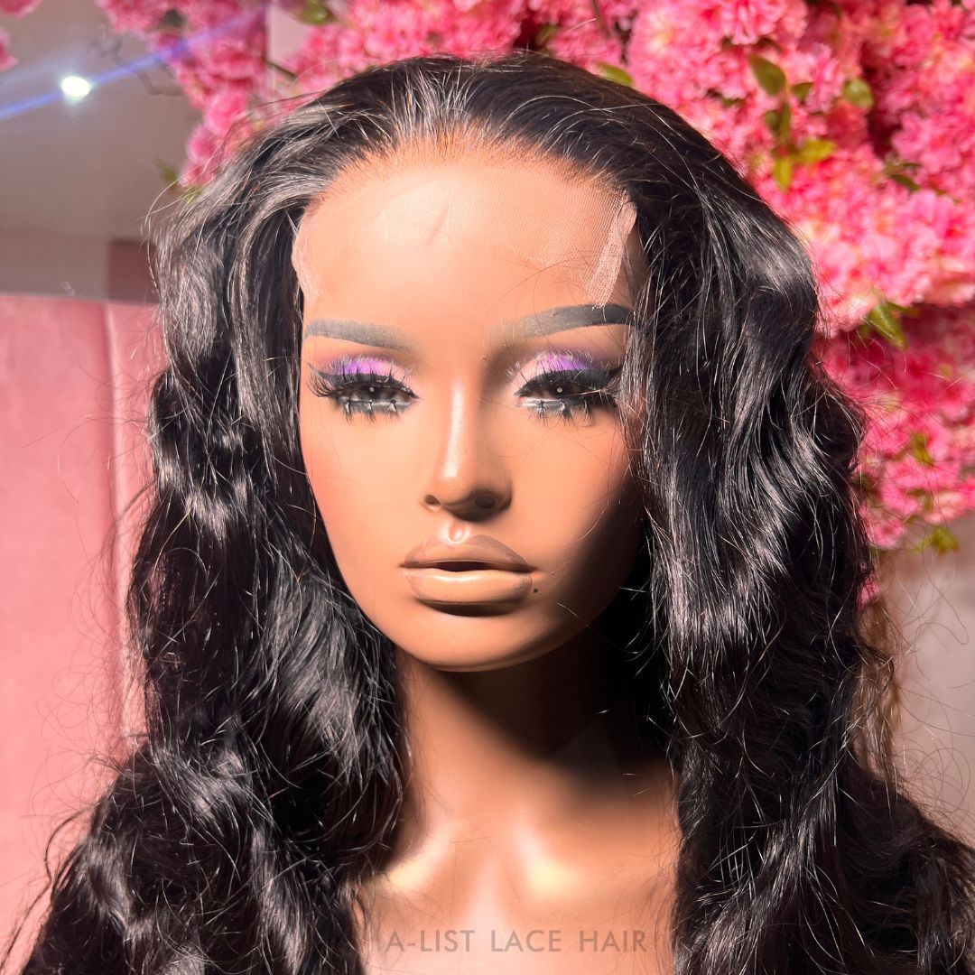 The AMELIA - 5x5 Closure Wig Invisible HD Lace Body Wave Glueless Wig ...