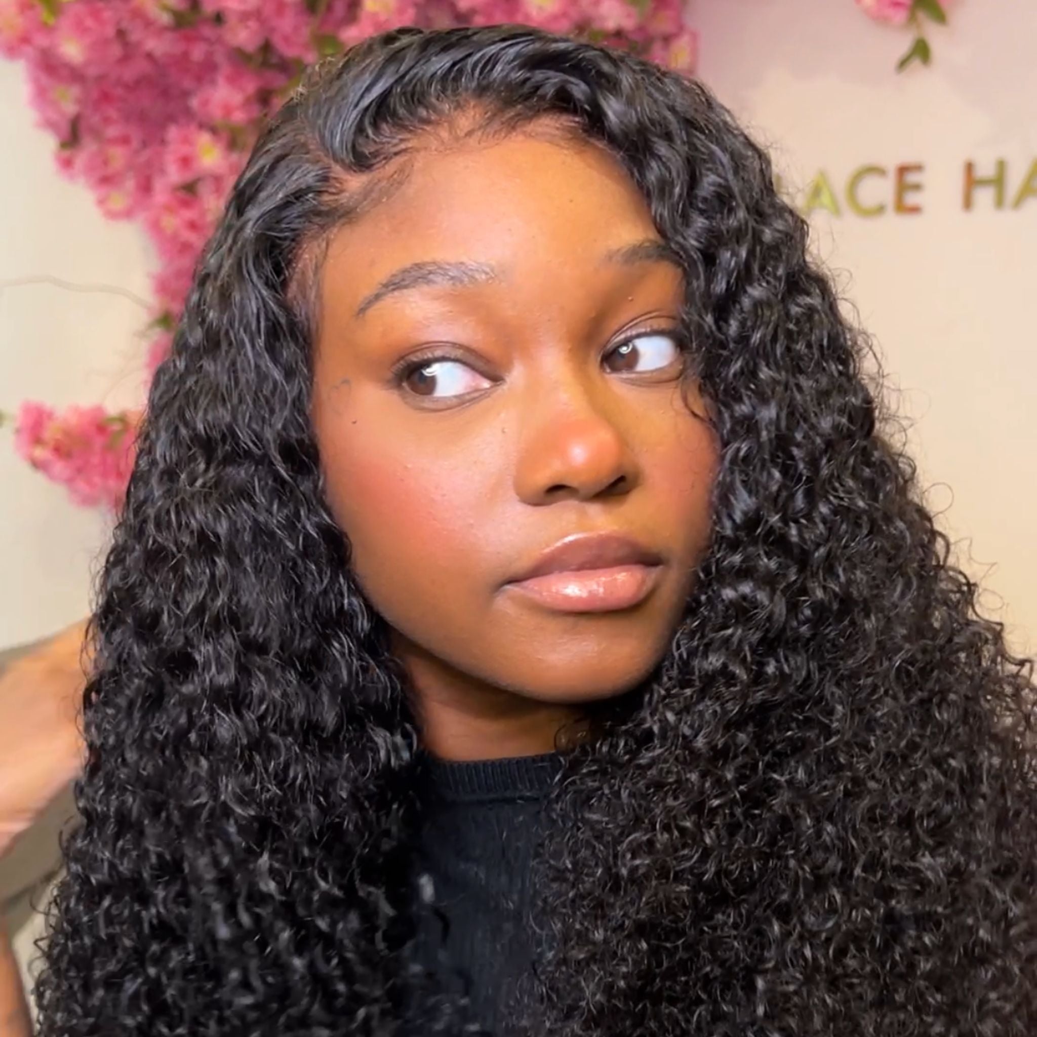 The SERENA Exotic Curly Glueless HD Lace Front Wig – Pre-Plucked 3B/3C ...