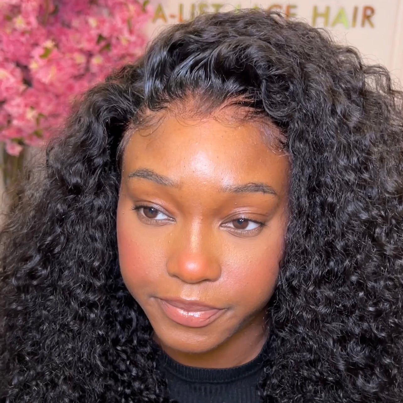 The SERENA Exotic Curly Glueless HD Lace Front Wig – Pre-Plucked 3B/3C ...