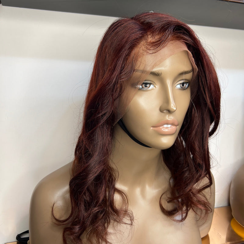 Red - 12" inch Body Wave Full Lace Wig - (£80 off) – A-List Lace Hair