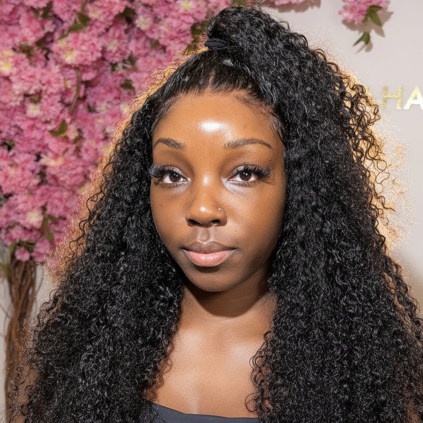 The SERENA Exotic Curly Glueless HD Lace Front Wig – Pre-Plucked 3B/3C ...